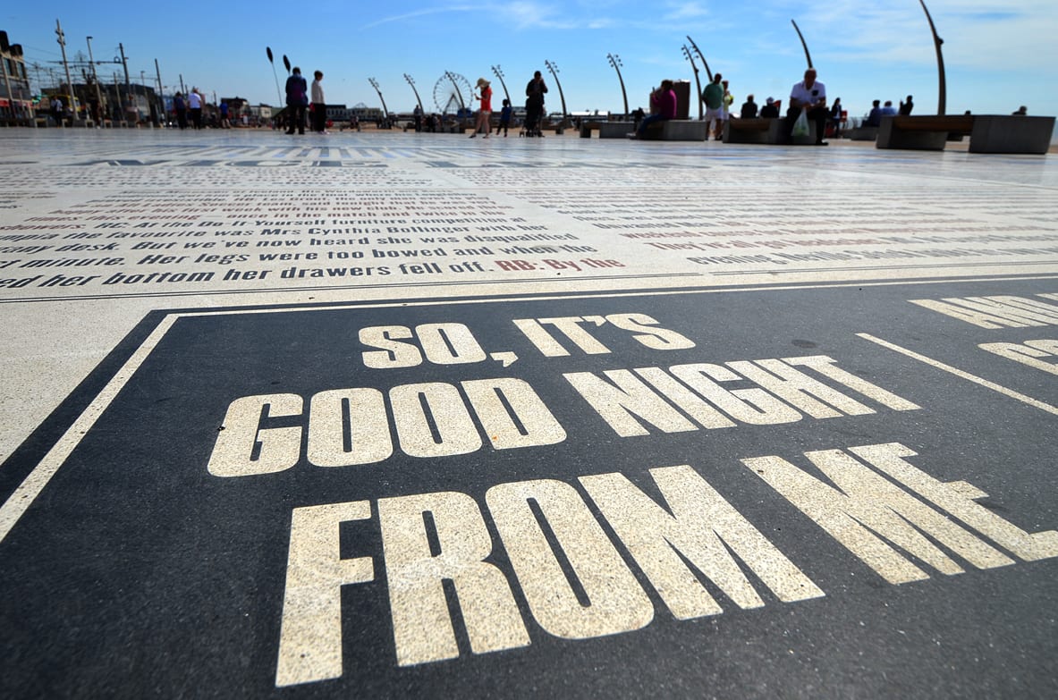 Comedy Carpet on Blackpool Central Promenade - Live Blackpool