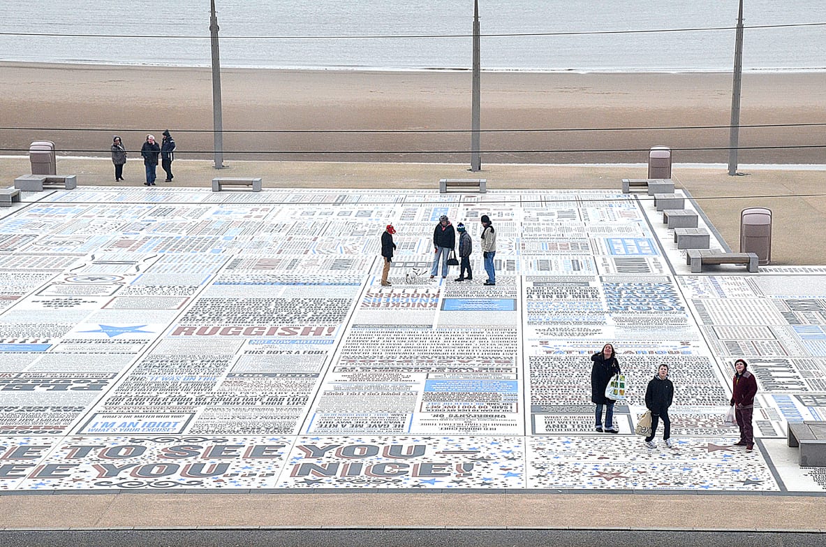 Comedy Carpet on Blackpool Central Promenade - Live Blackpool
