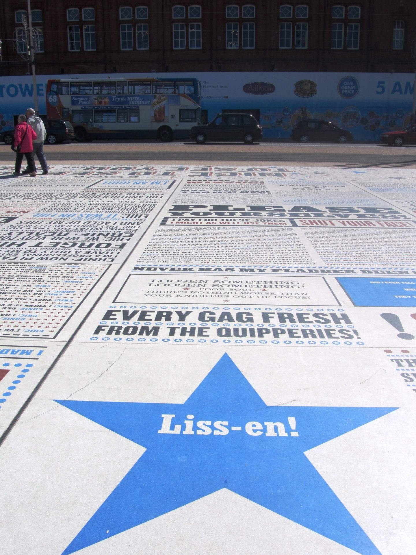 Comedy Carpet on Blackpool Central Promenade - Live Blackpool