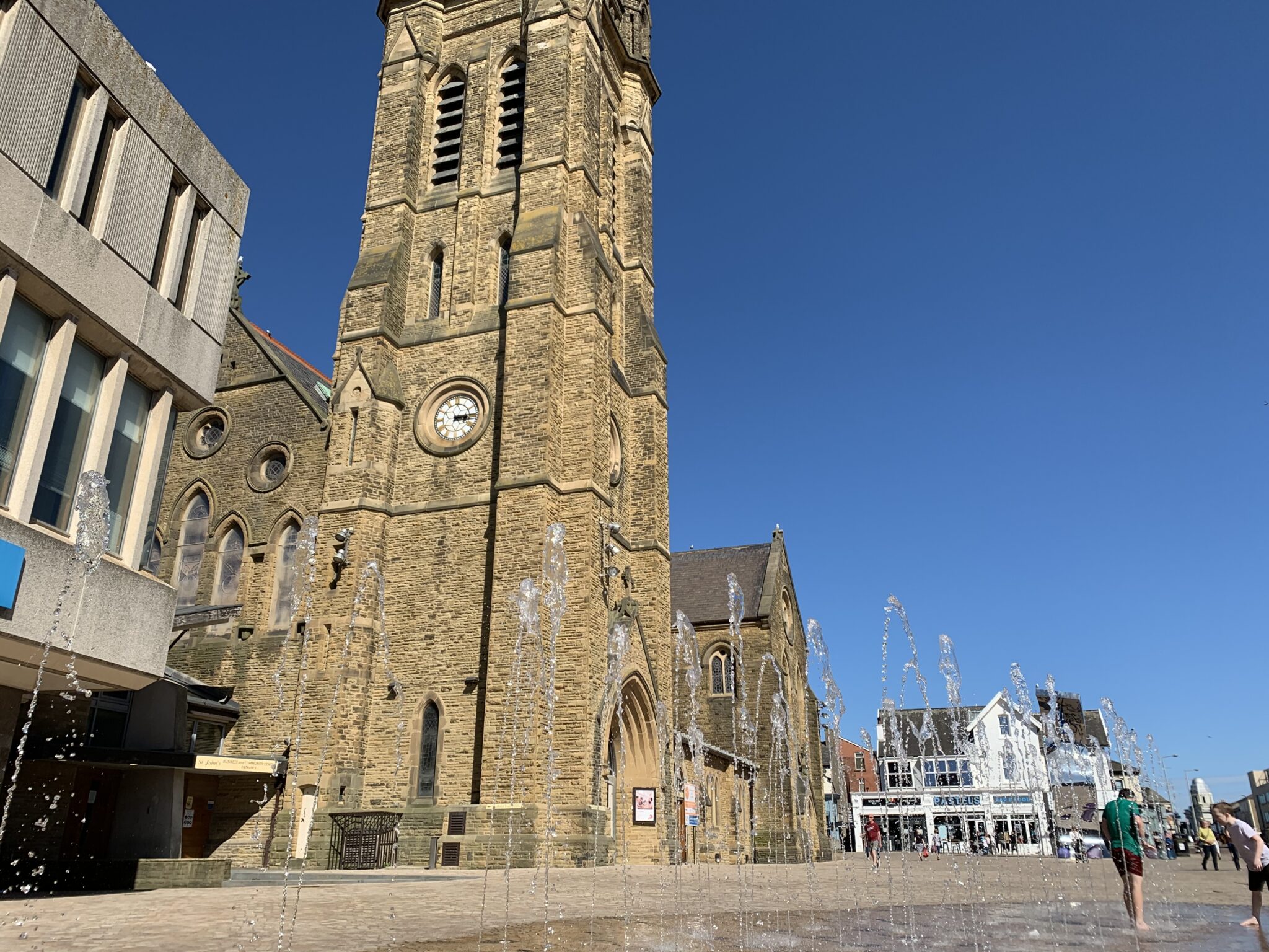 Visit St John's Square in the Town Centre in Blackpool town centre ...