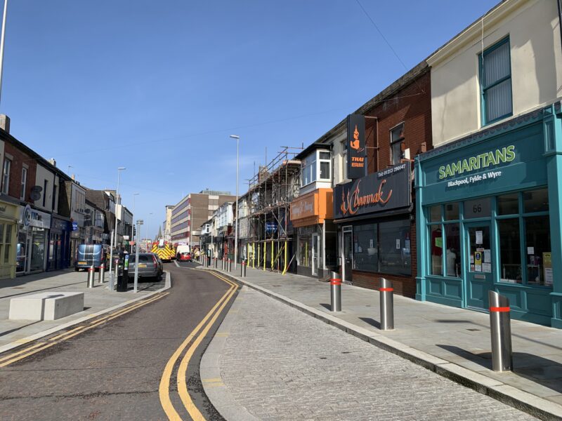 Church Street in Blackpool Town Centre • with Live Blackpool