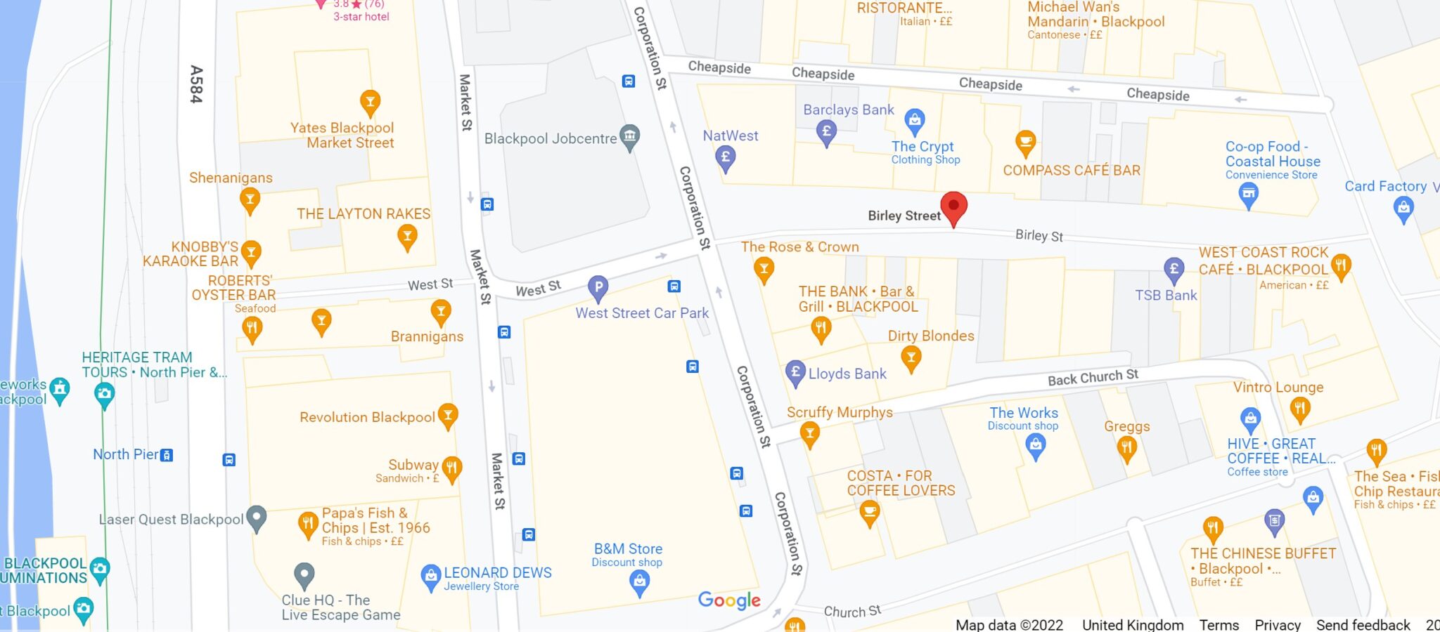 Birley Street in Blackpool Town Centre • look around with Live Blackpool