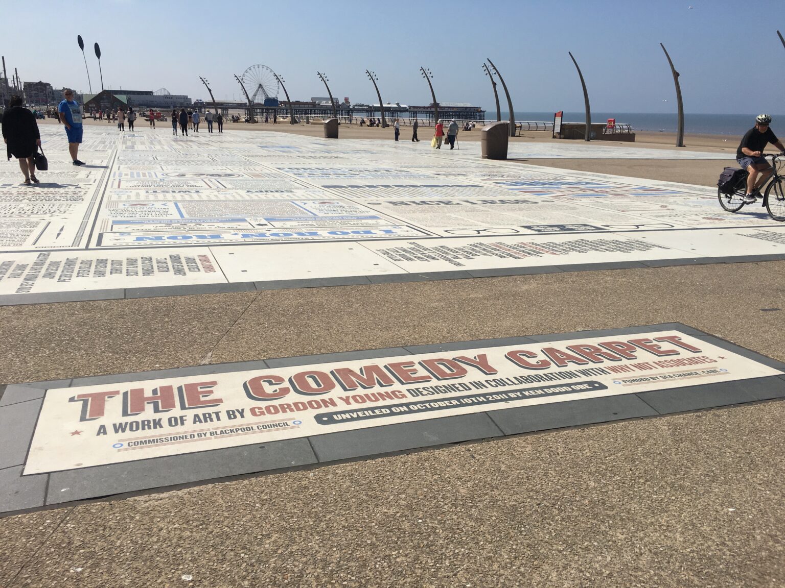 Comedy Carpet on Blackpool Central Promenade - Live Blackpool