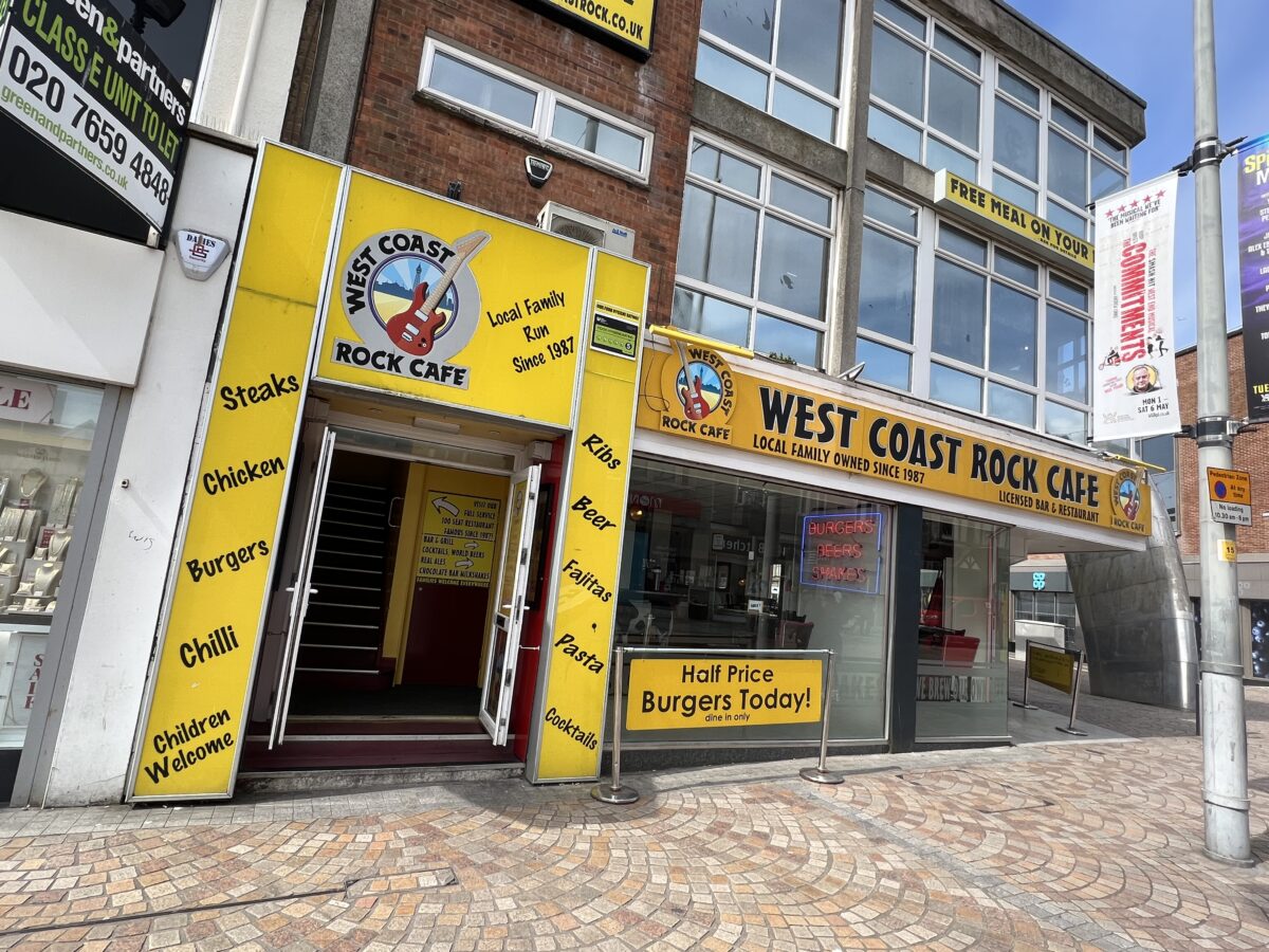 West Coast Rock Cafe • places to eat with Live Blackpool