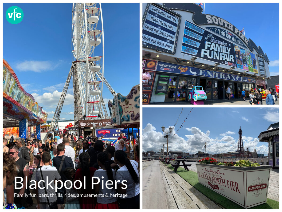 Three Blackpool Piers! • look around with Live Blackpool
